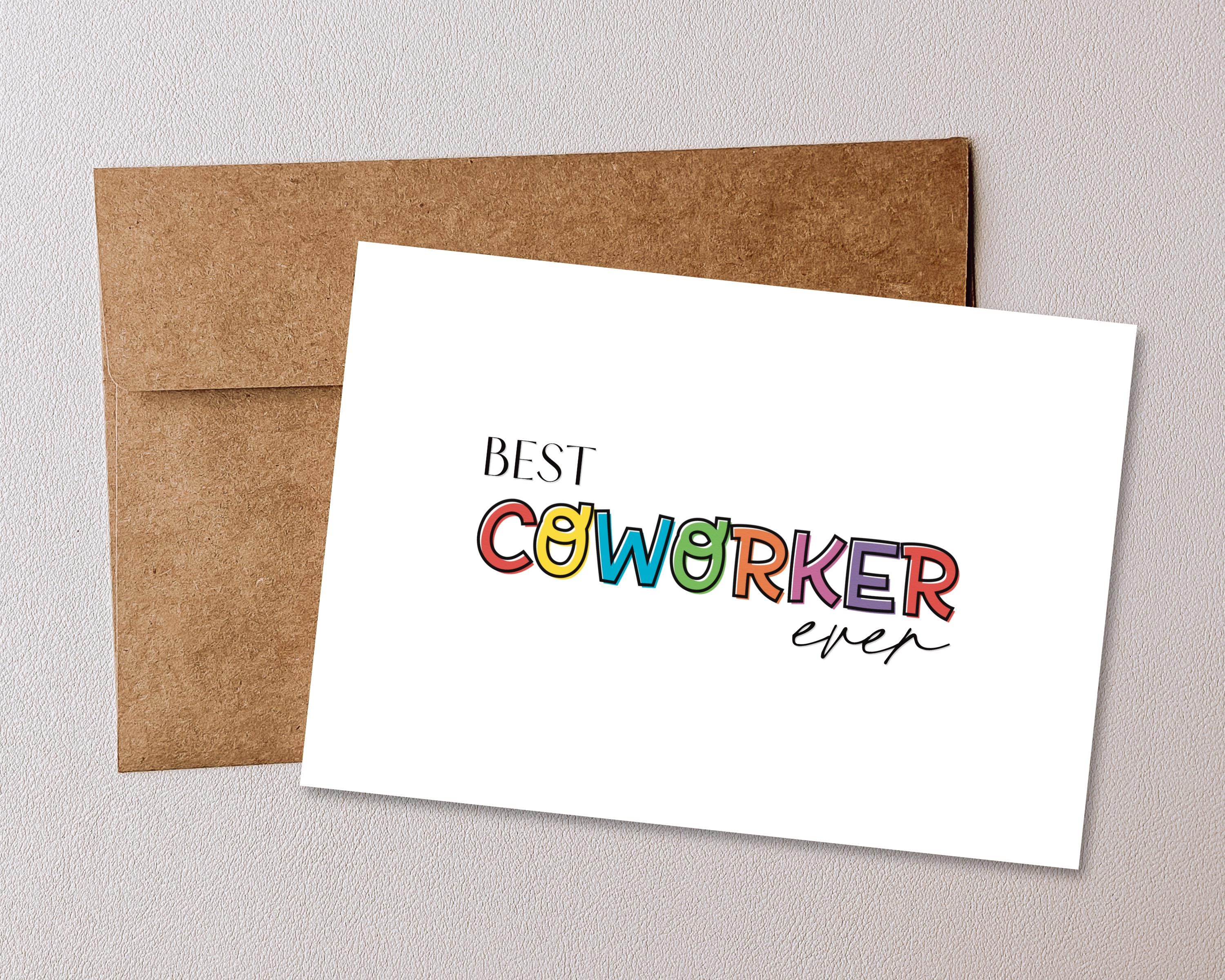 Printable Best Coworker Ever Card - Colleague Appreciation Thank You ...