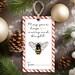 Bee Merry Christmas Gift Tag - Printable Christmas Bee Treat Tag ...