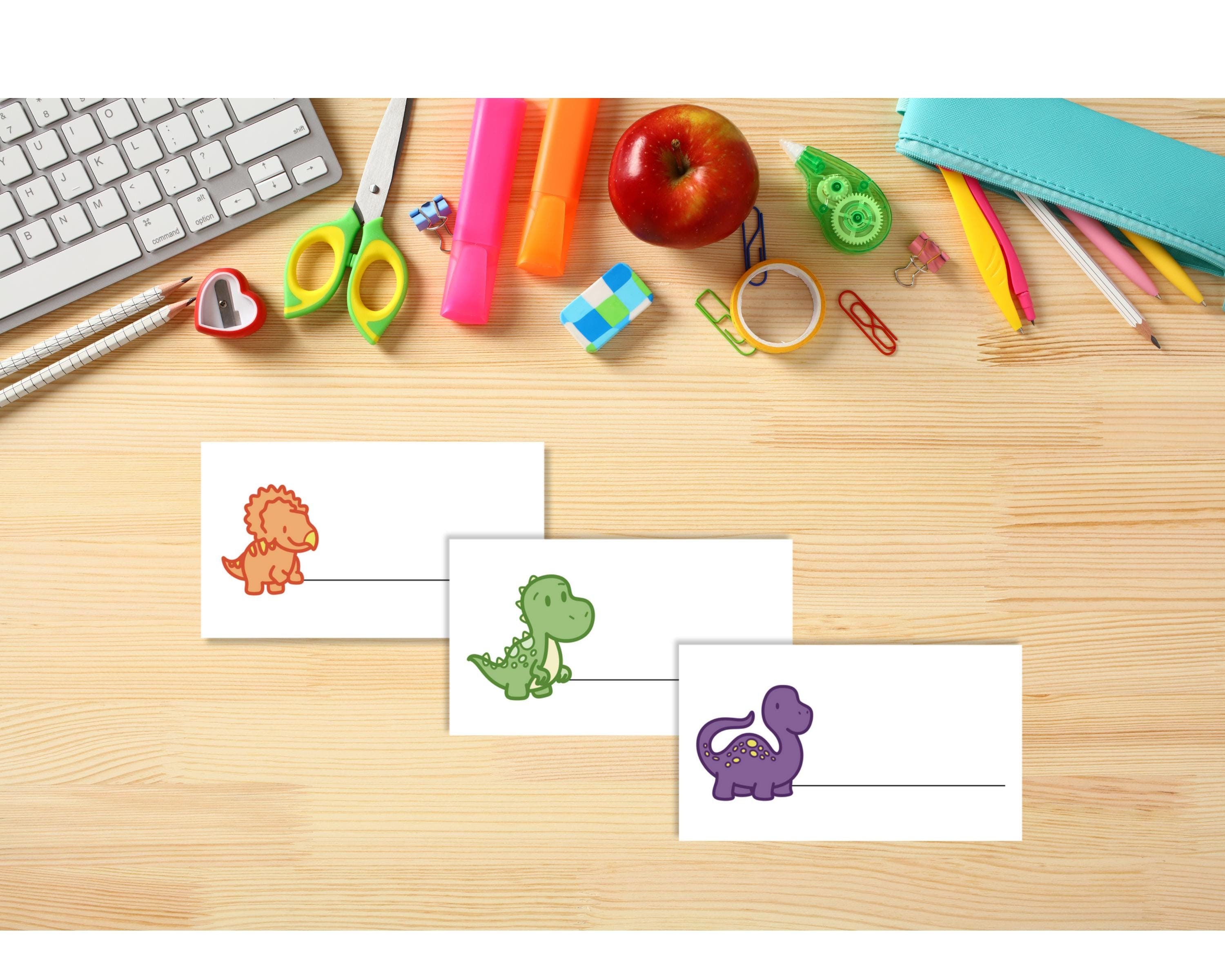 Printable Dinosaur Name Tag Printable: Classroom Cubby Labels (PDF) - Etsy