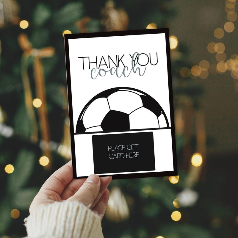 Soccer Card - Etsy