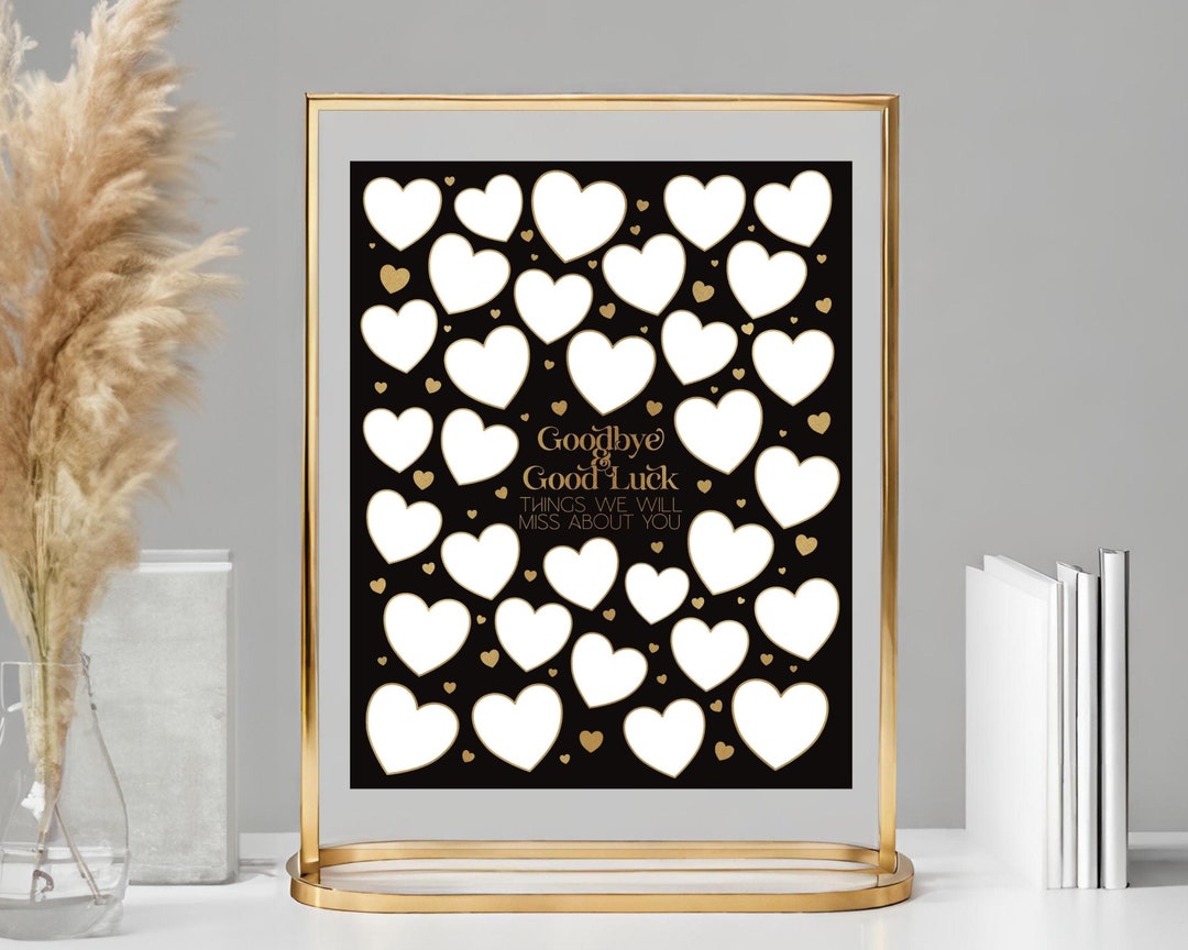 Printable Employee Goodbye Poster: Printable Leaving Gift for Coworkers ...
