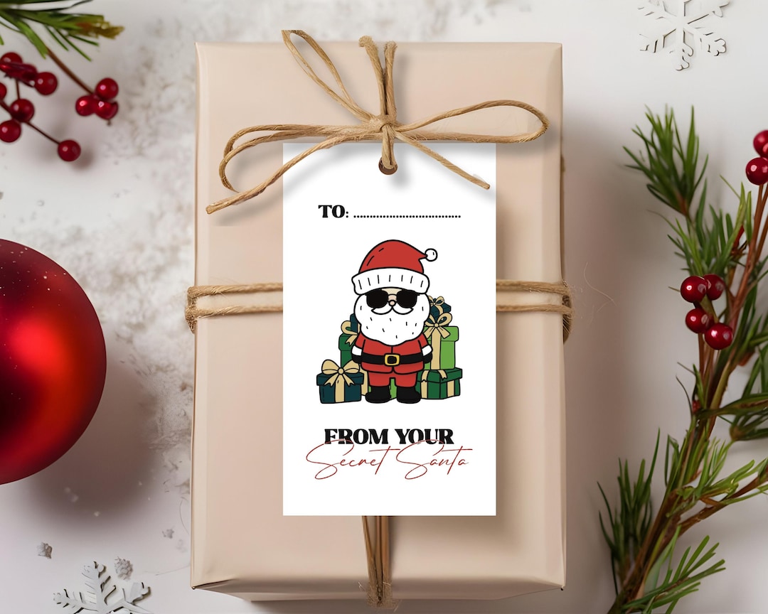 Secret Santa Tag | Printable Secret Santa Gift Tags - Family Secret ...