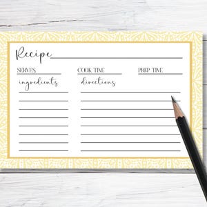 Printable Floral Recipe Card Printable Set: Colorful Dots, 6x4 (PDF) - Etsy