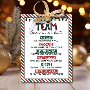 Printable Team Survival Kit Gift Tags - Printable Employee Appreciation ...