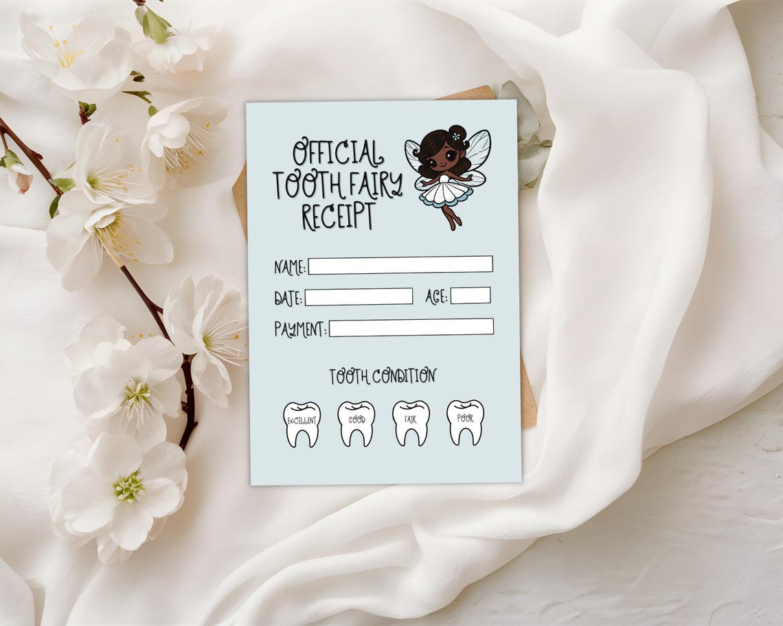 Printable Tooth Fairy Note Pdf - Tooth Fairy Printable - Tooth Fairy ...