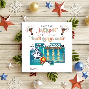 Scratch Card Holder Printable Lottery Ticket Gift fun and Creative ...