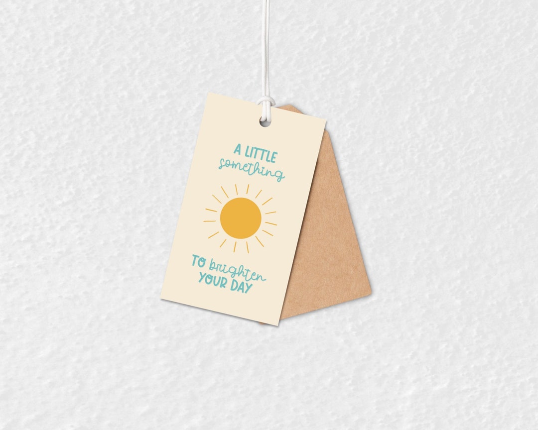 Sunshine Gift Tag: Printable Treat Tag (PDF) - Etsy