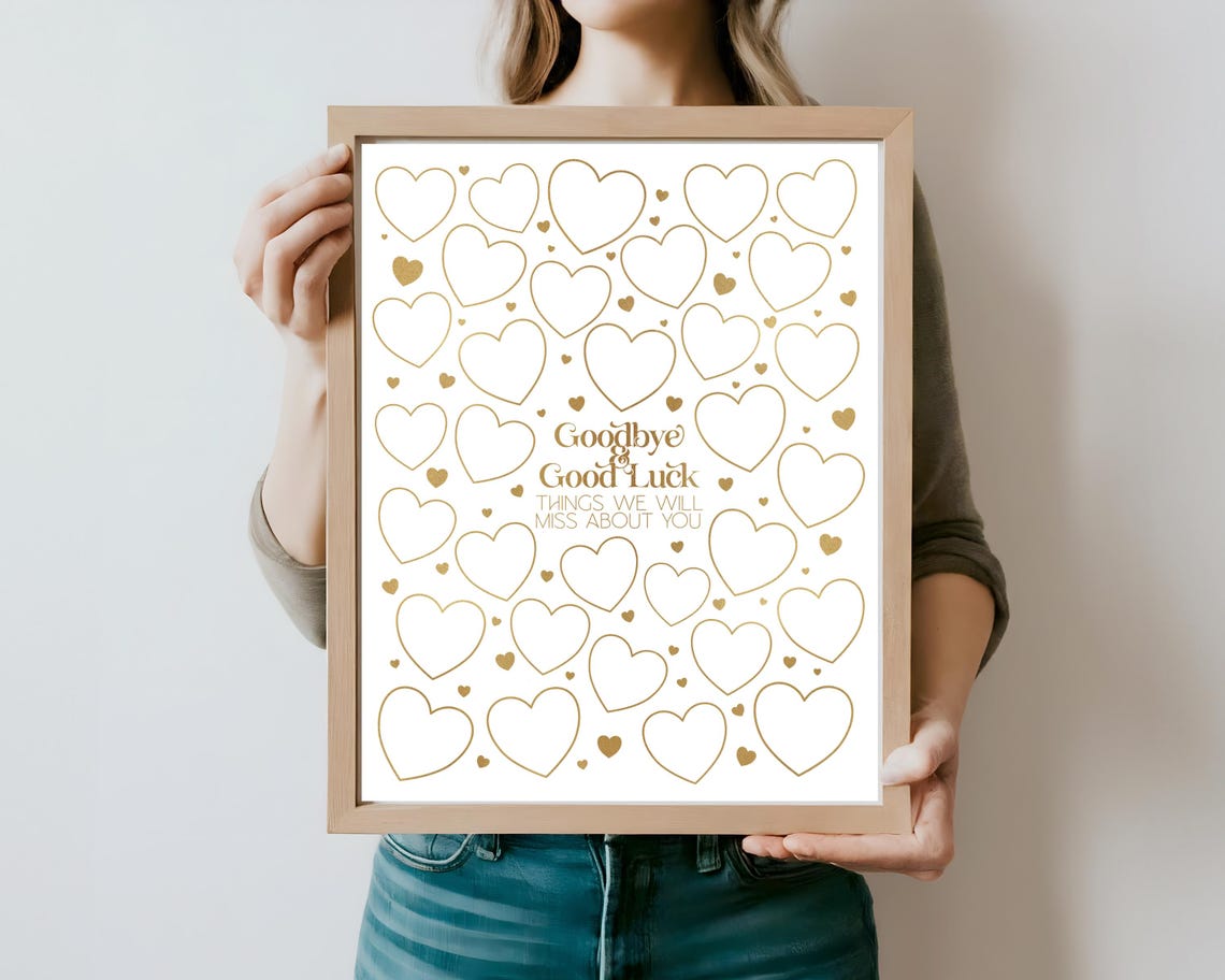 Printable Employee Goodbye Poster: Printable Leaving Gift (PDF & PNG ...