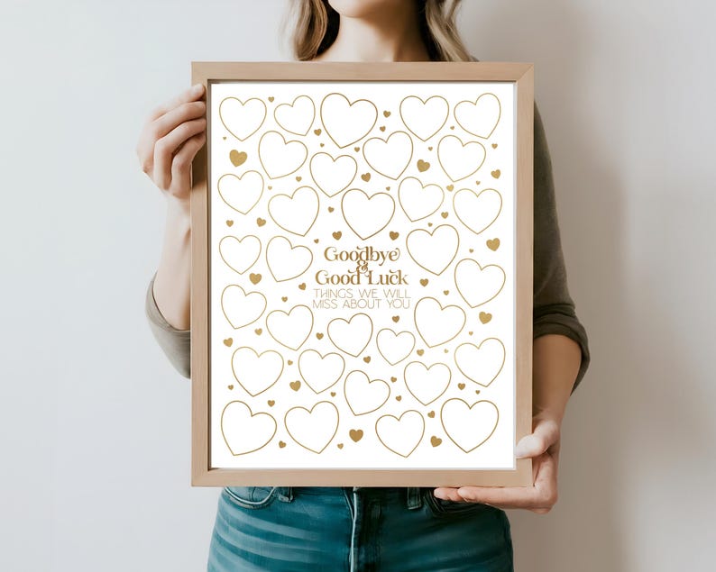 Printable Employee Goodbye Poster: Printable Leaving Gift (PDF & PNG ...