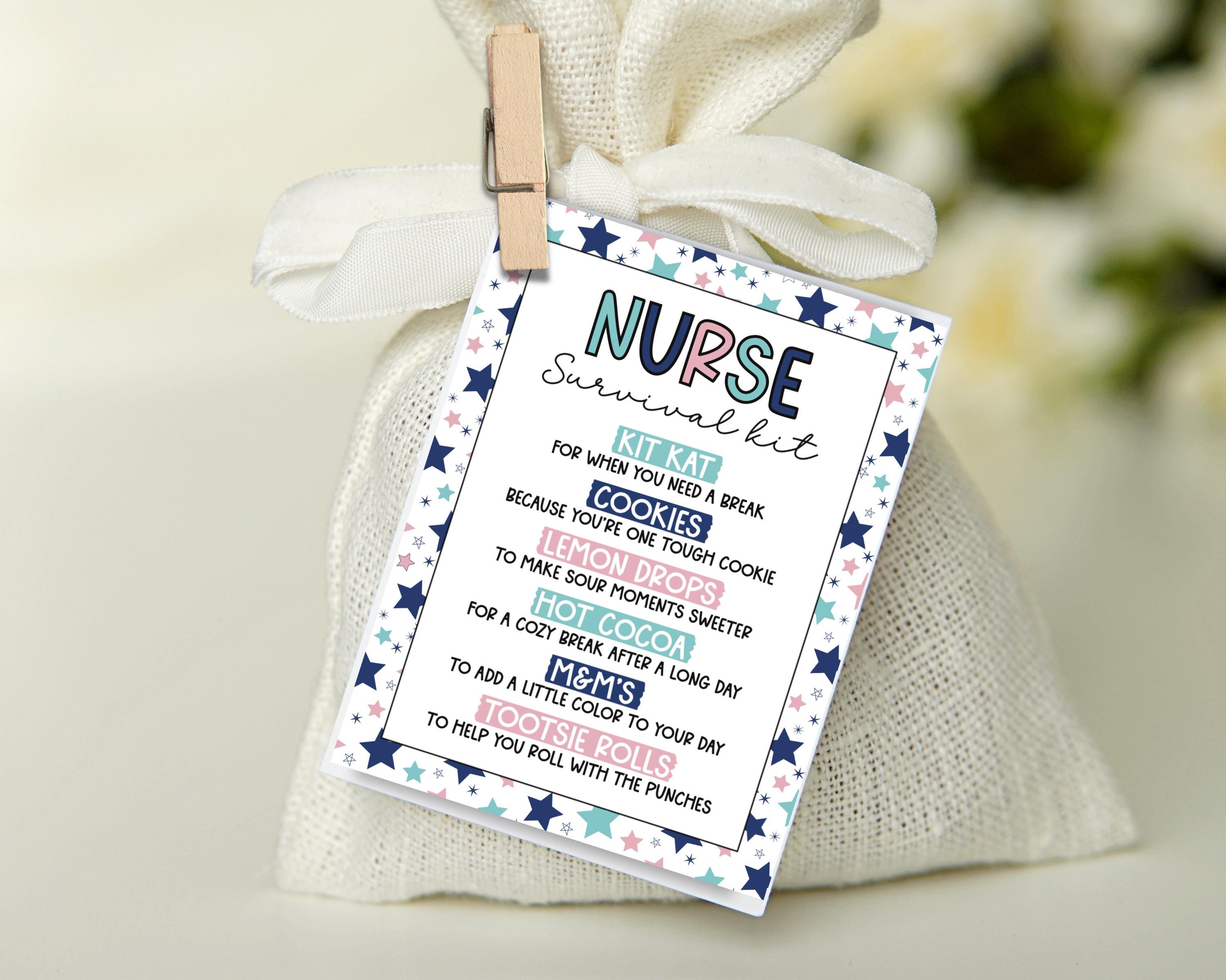 Printable Nurse Survival Kit Gift Tags (instant Download) - Etsy