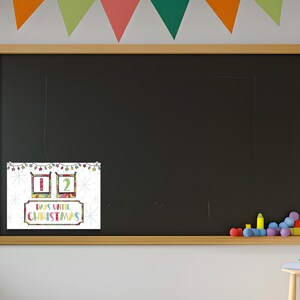 Printable Christmas Countdown Poster: Holiday Classroom Decor (PDF) - Etsy