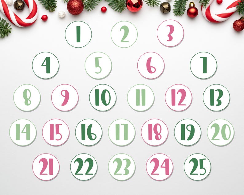 Printable Christmas Countdown Poster: Holiday Classroom Decor (digital ...
