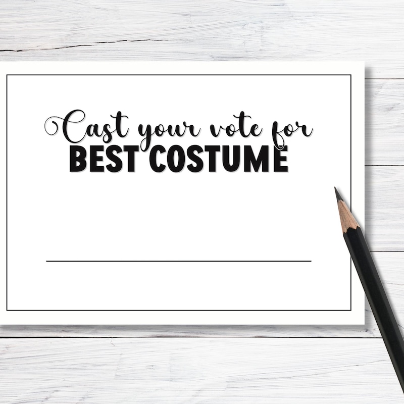 Prom Voting Ballot Printable - Etsy