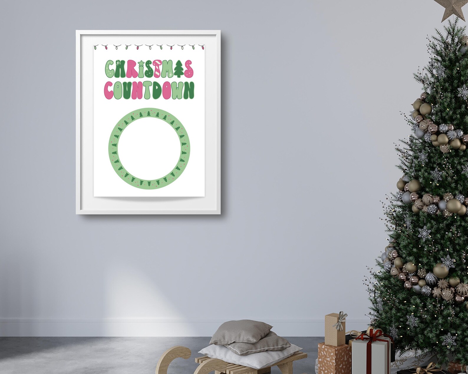 Printable Christmas Countdown Poster: Holiday Classroom Decor (digital ...