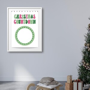 Printable Christmas Countdown Poster: Holiday Classroom Decor (digital ...