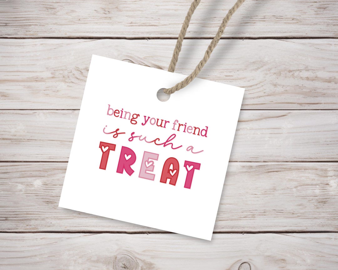 Printable Friend Appreciation Gift Tag - Galentine’s Gift Tags ...