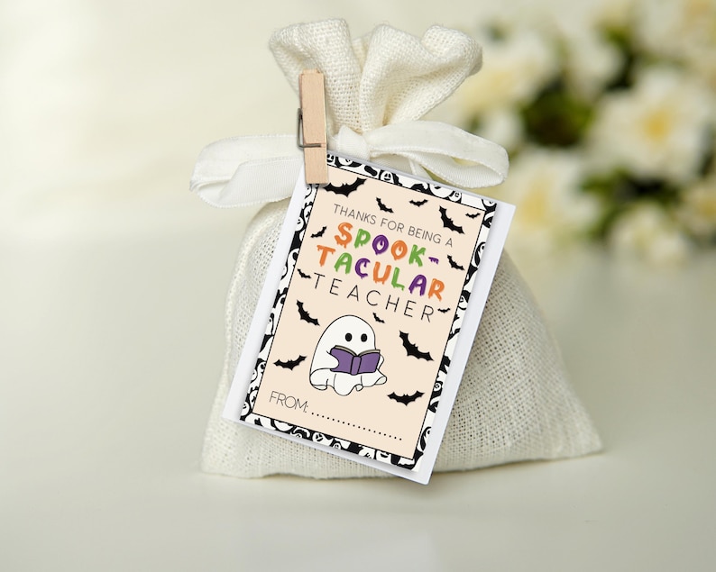 Halloween Gift Tag for Teachers Spooktacular Teacher Appreciation ...