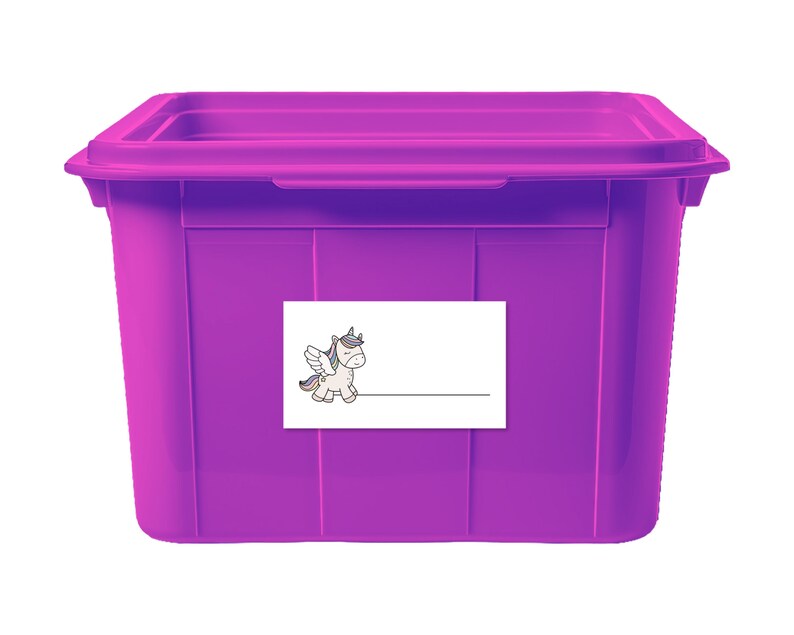Printable Unicorn Printable Name Tags: Classroom Cubby Labels (PDF ...