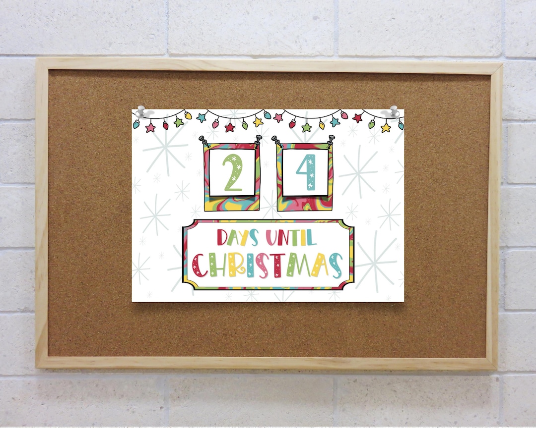 Christmas Bulletin Board Decorations - Printable Christmas Countdown ...