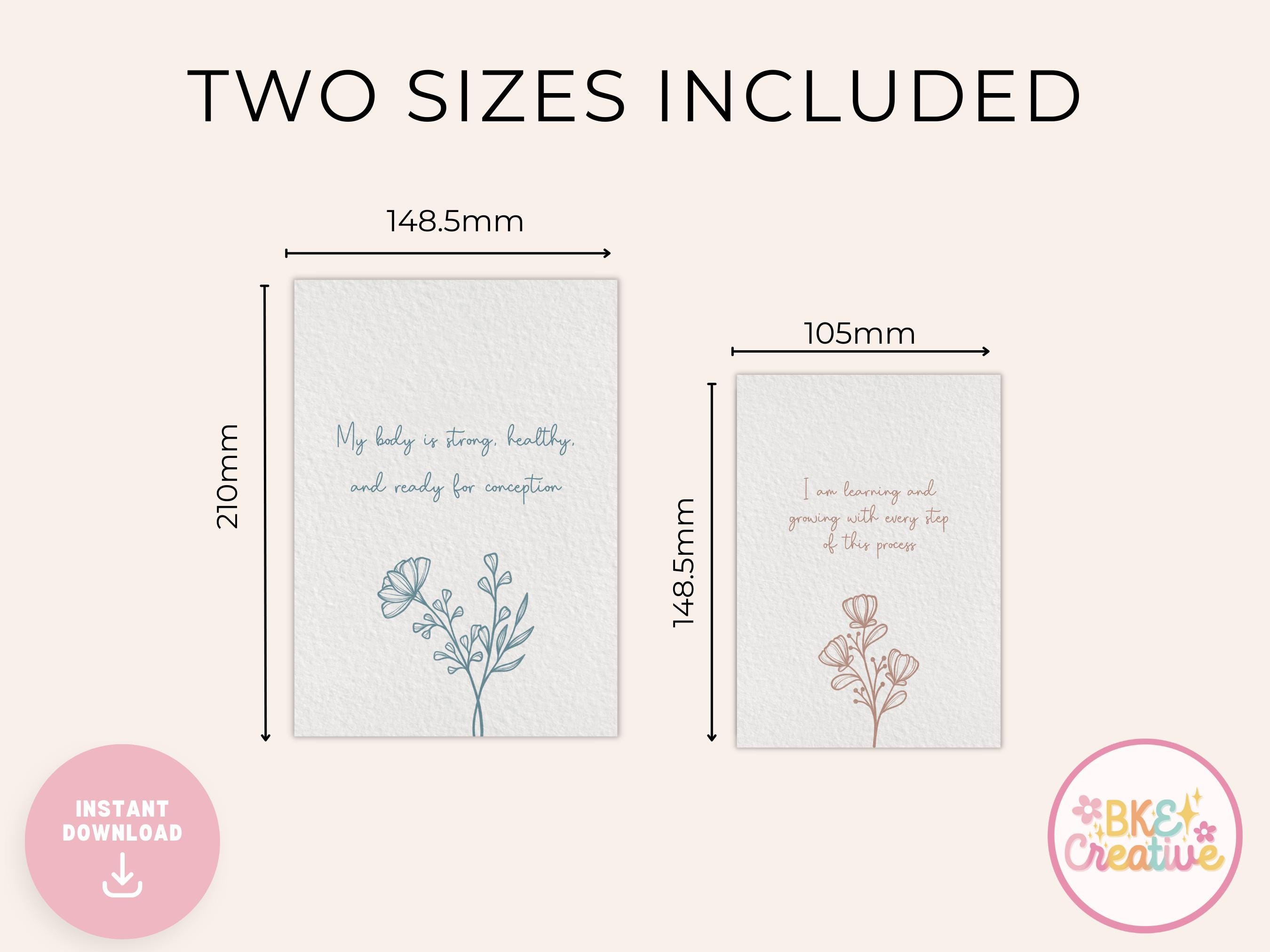 Printable Fertility Affirmation Cards: IVF Journey Support (printable ...