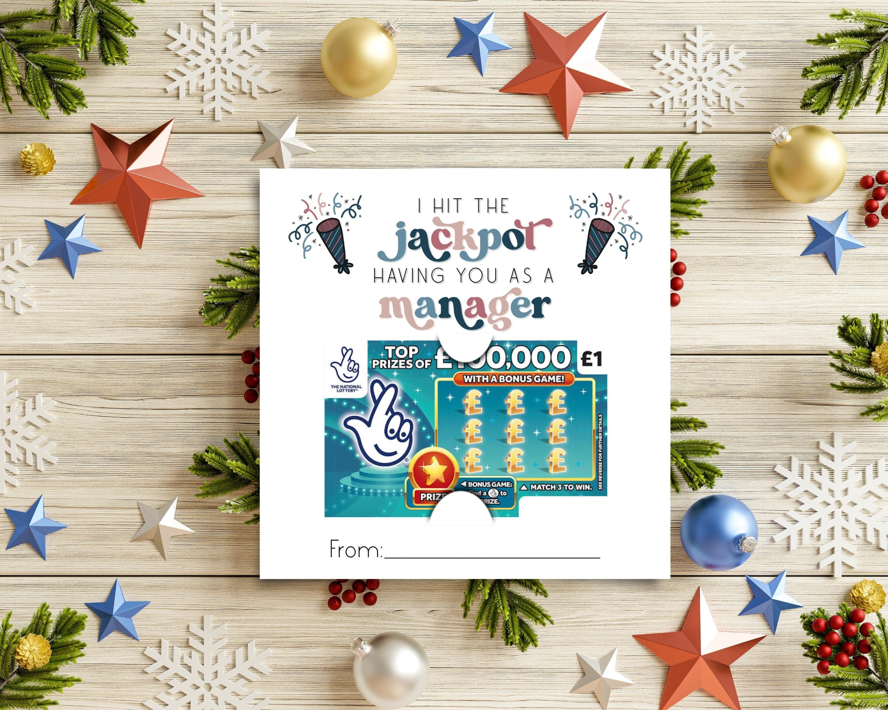 Printable Staff Appreciation Scratch Card Holder: Printable Lottery ...