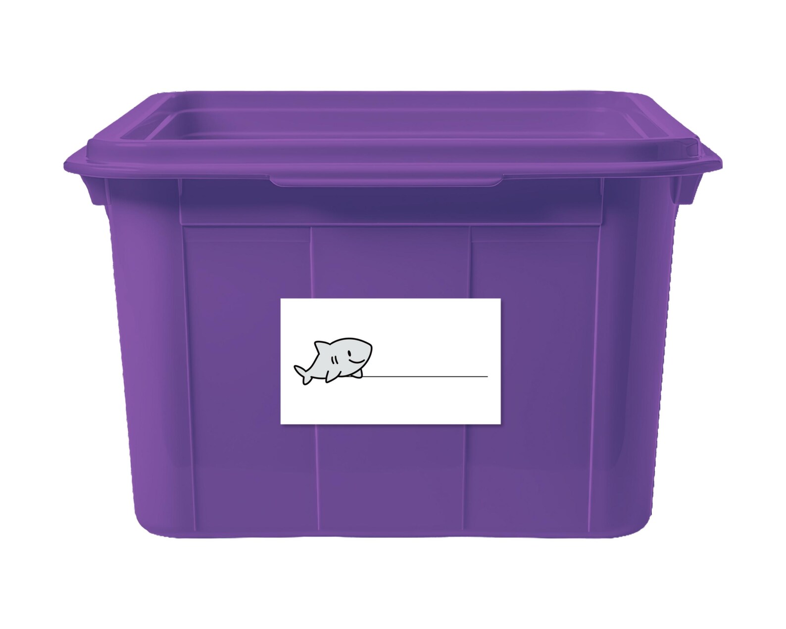 Printable Shark Name Tag Printable: Classroom Cubby Labels (PDF & PNG ...
