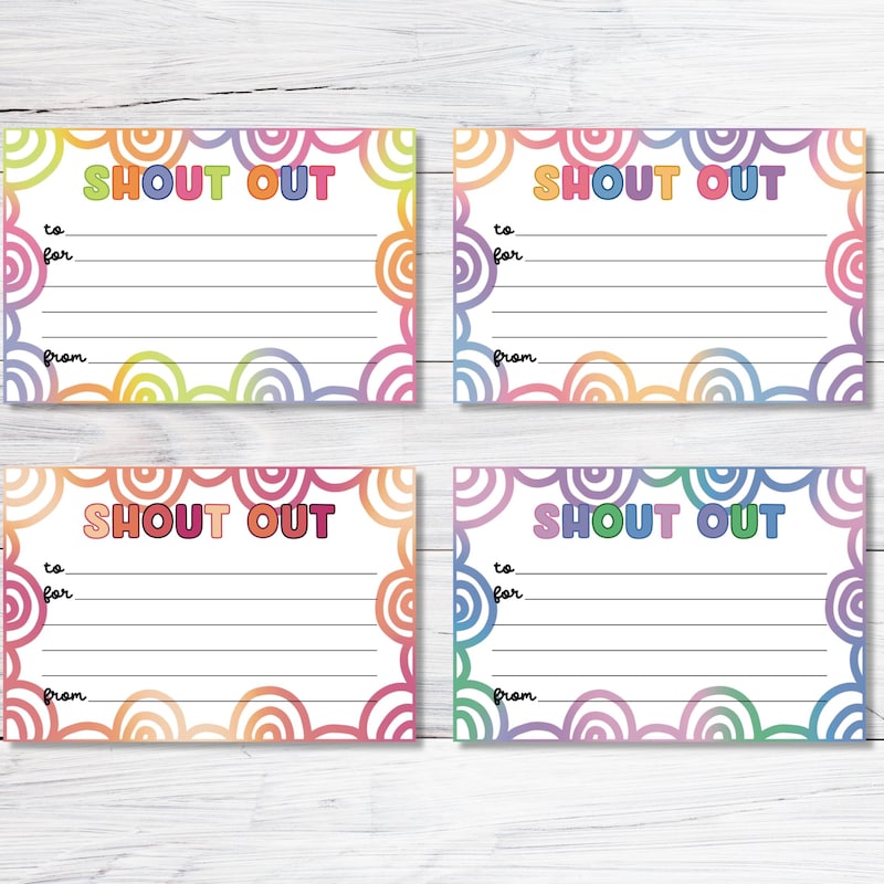 Shout Out Cards - Etsy