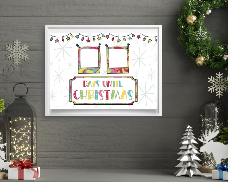 Printable Christmas Countdown Poster: Holiday Classroom Decor (PDF) - Etsy