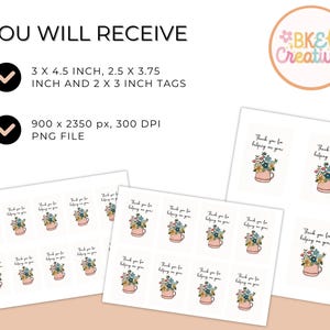 Printable Teacher Appreciation Gift Tags: Floral Thank You Labels (PDF ...