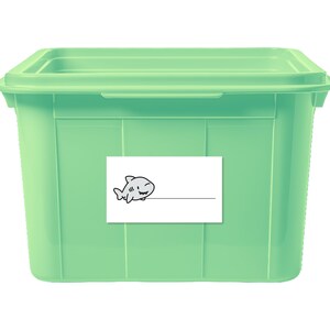 Printable Shark Name Tag Printable: Classroom Cubby Labels (PDF & PNG ...
