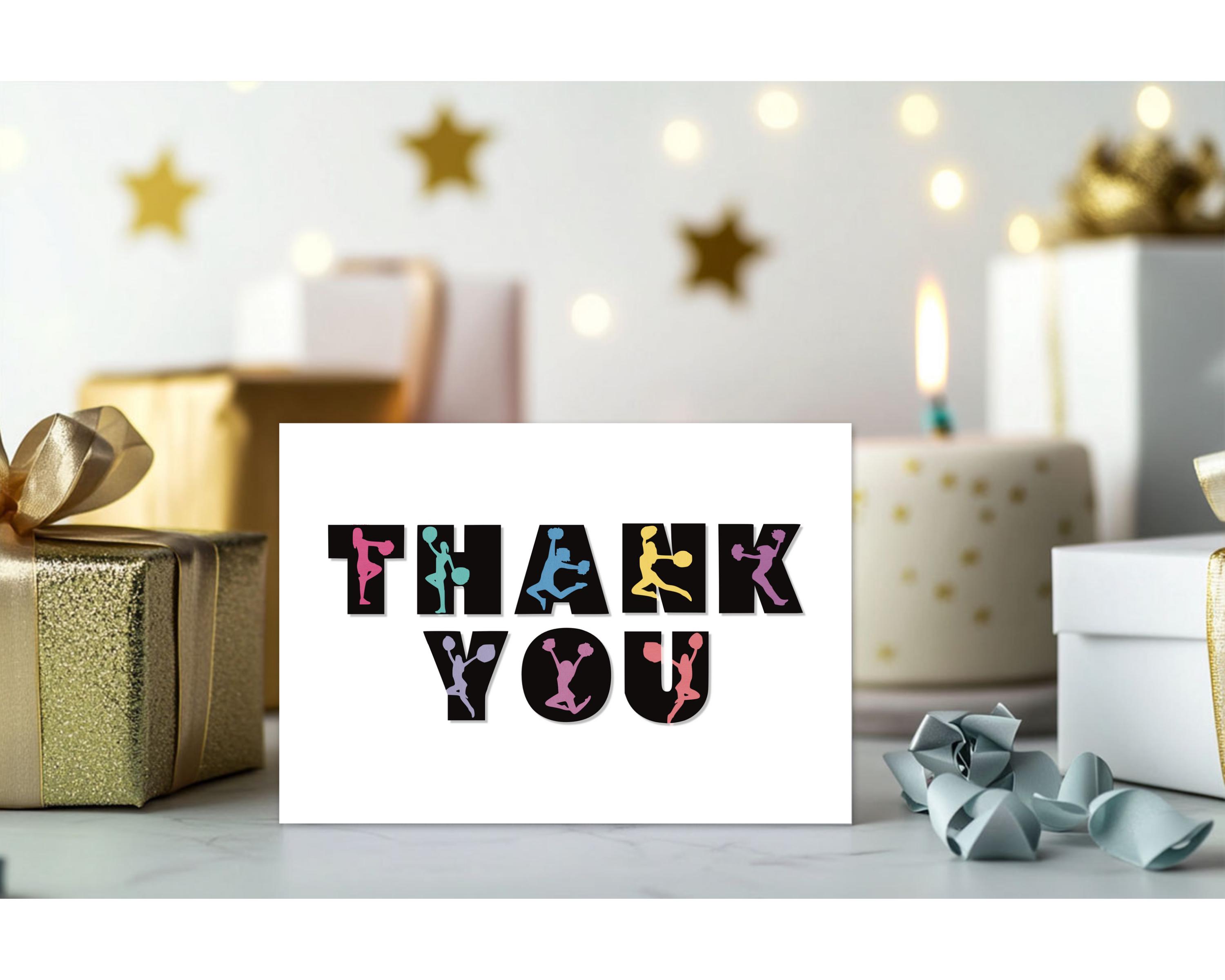 Printable Cheer Coach Thank You Card: Cheerleading Appreciation (PDF ...