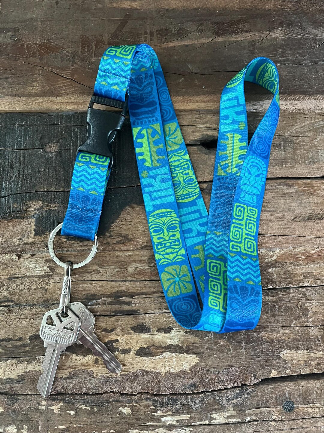 Tiki Lanyard, Hawaiian Theme, Island, Tropical Design With Quick ...