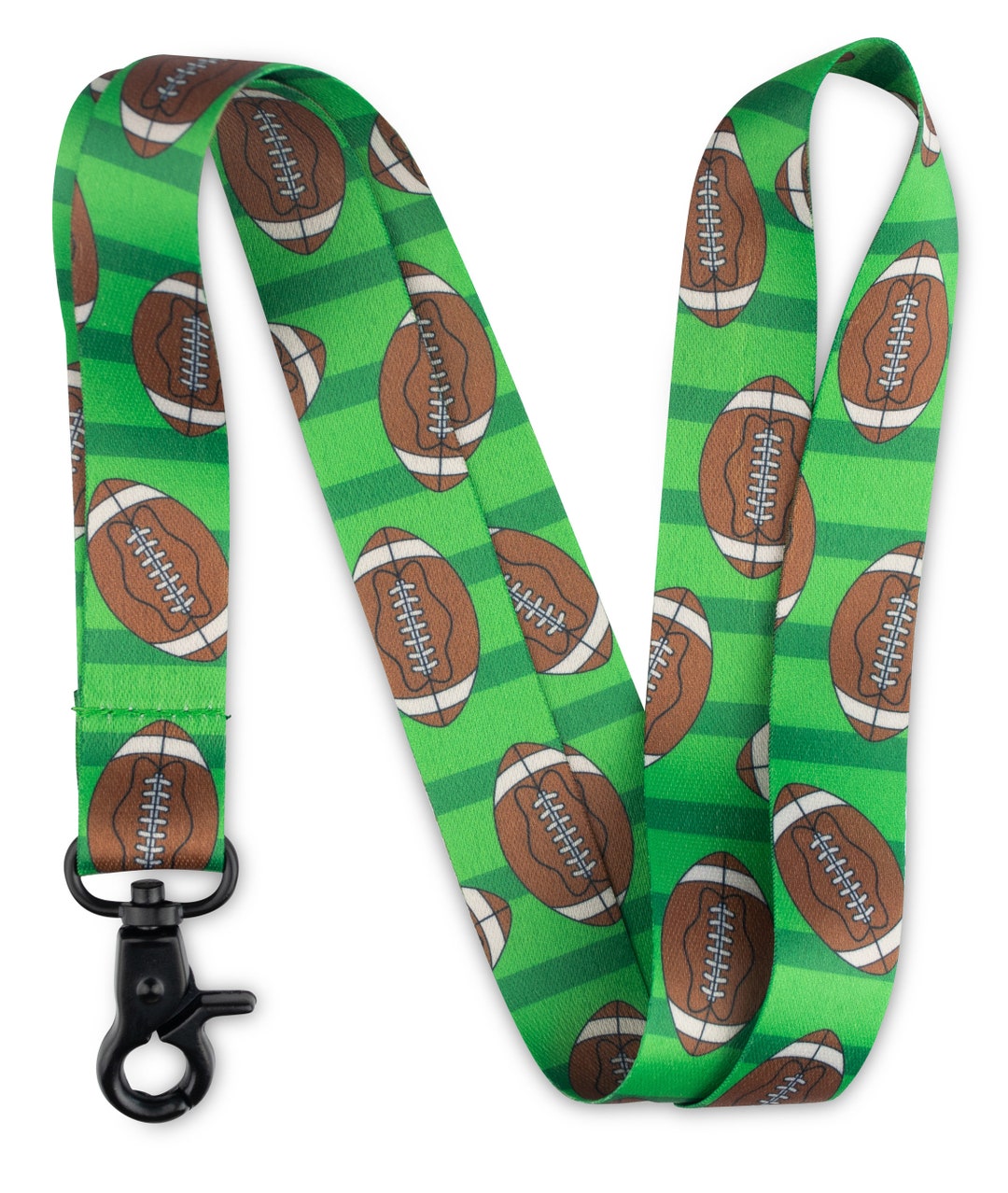 Football Lanyard With Release Buckle and Keychain Holder - Etsy