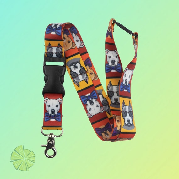 Pitbull Lanyard 1 Wide Dog Lanyard Collection With - Etsy