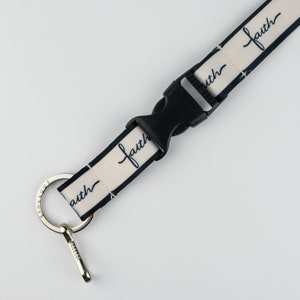 Faith Lanyard With Release Buckle and Key Chain Holder - Etsy