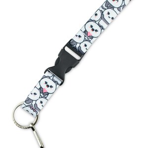 Kawaii Panda Lanyard With Release Buckle and Keychain Holder - Etsy