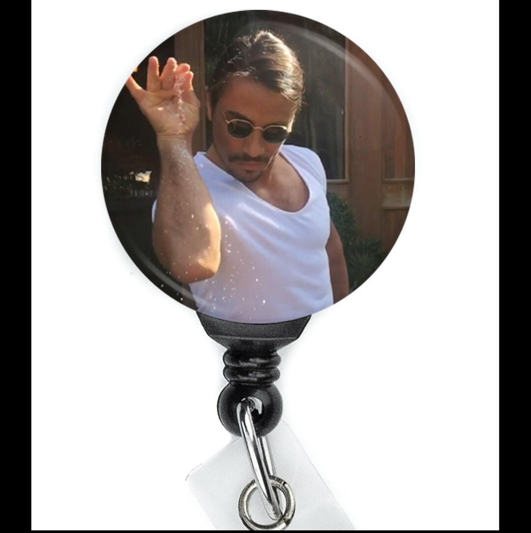 Nurse Funny Salt Meme Retractable Badge Reel With Swing Clip and 34 ...