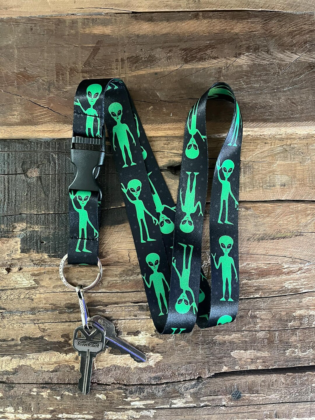 Alien Lanyard With Quick Release Buckle and Flat Ring. - Etsy