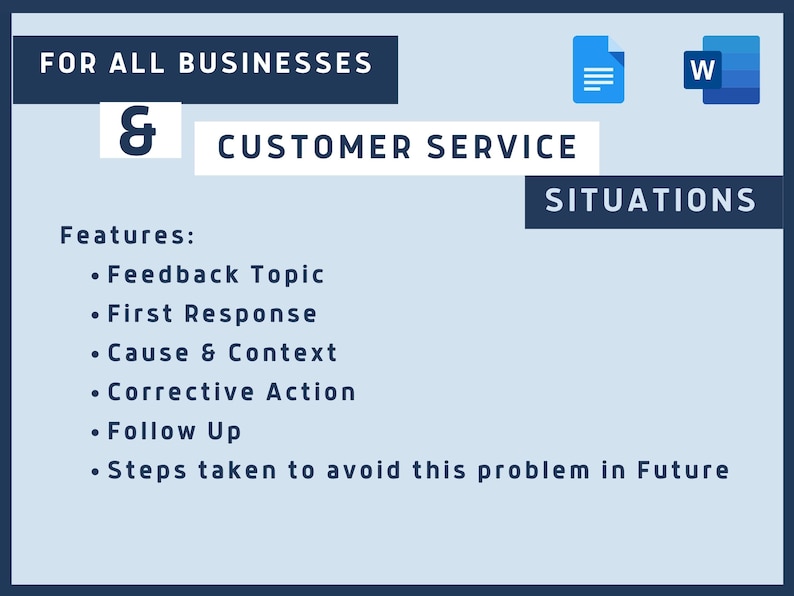 Printable Customer Service Form Feedback & Suggestions Form for ...