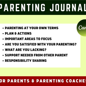 DIY Parenting Worksheet or Exercise for Parents & Parenting Coaches ...