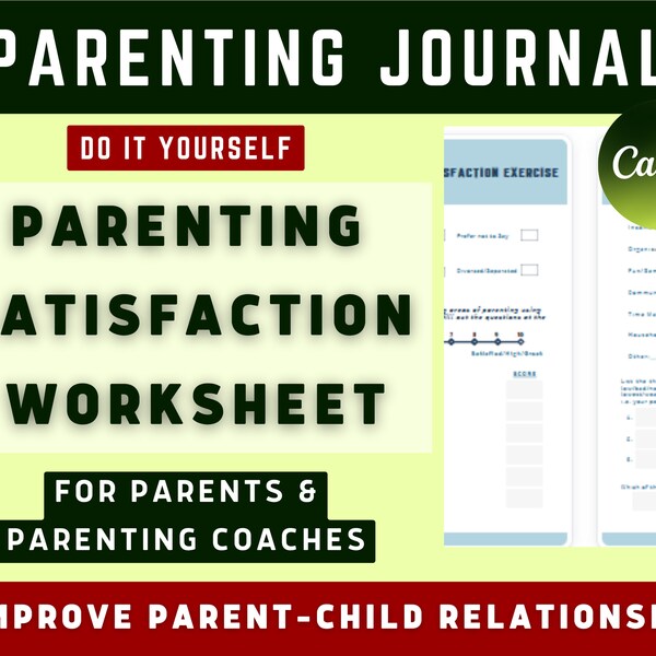 Parent Worksheet Printable - Etsy