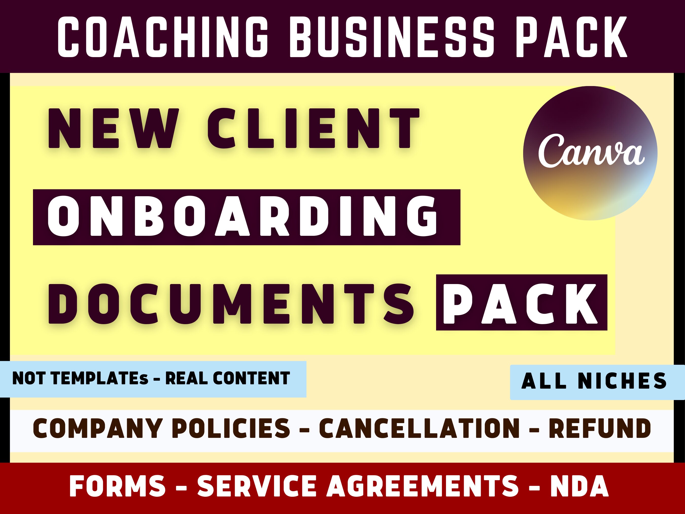 Coaching Business Onboarding Toolkit Coaching Welcome & Intake Forms ...