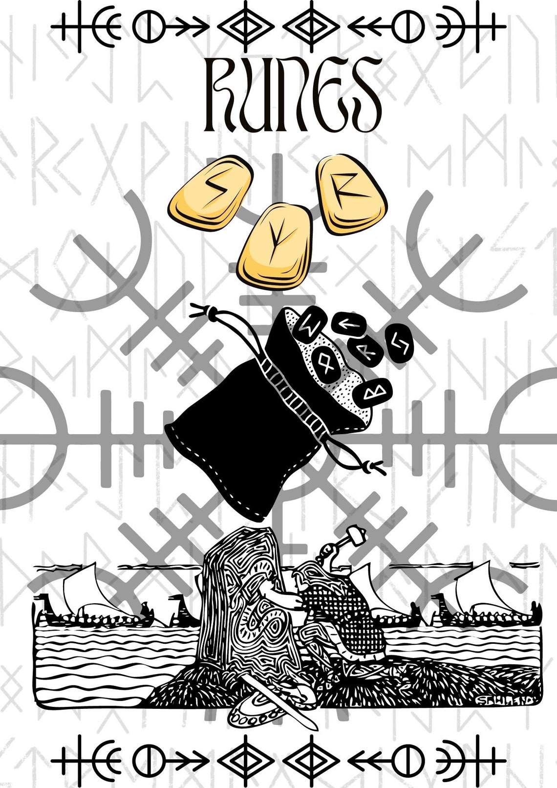 Rune Cheat Sheet Printable Study Guide Magick Grimoire PDF - Etsy Canada