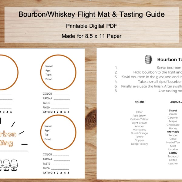 Bourbon Flight - Etsy