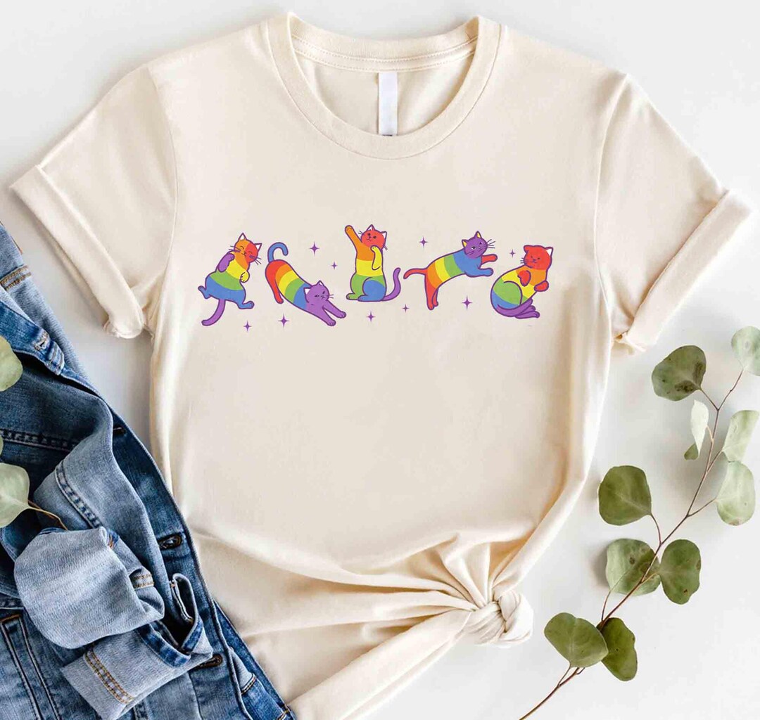 Cats LGBTQ Shirt, Proud Ally Shirt,pride Month Shirt LGBTQ Shirt, LGBTQ ...