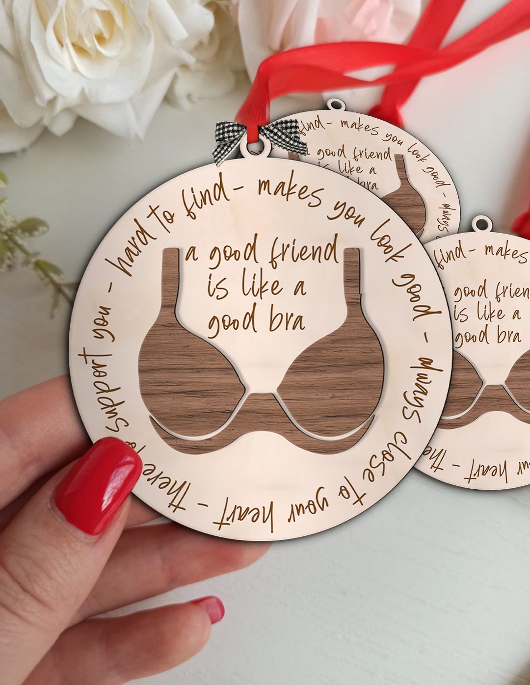 Funny Friend Bra Ornament SVG, Christmas Gift (digital File) - Etsy
