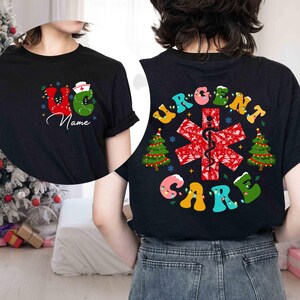 Personalized Urgent Care Nurse Shirt, Christmas Urgent Care Department ...