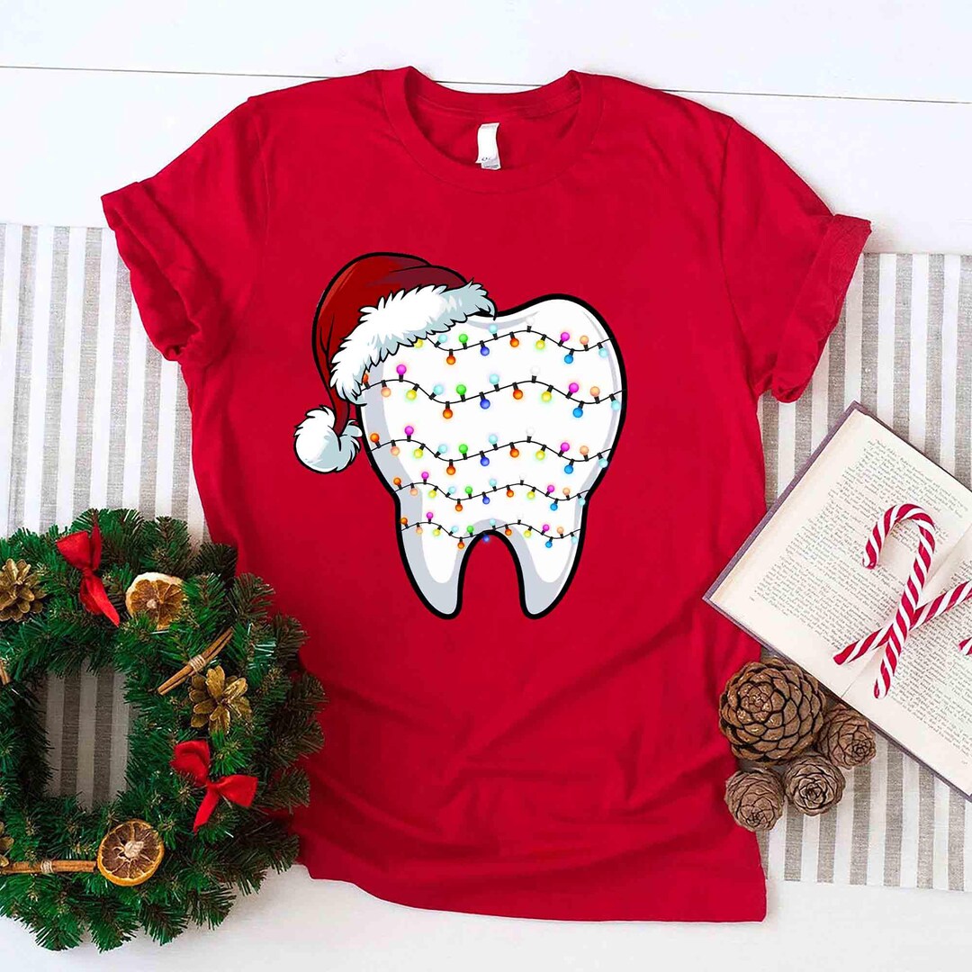 Funny Christmas Teeth Shirt, Dentist Shirt, Christmas Gift for Dentists ...