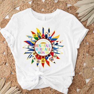 Hispanic Heritage Month Shirt, Latino Fiesta Shirt Gift for Her,latin ...