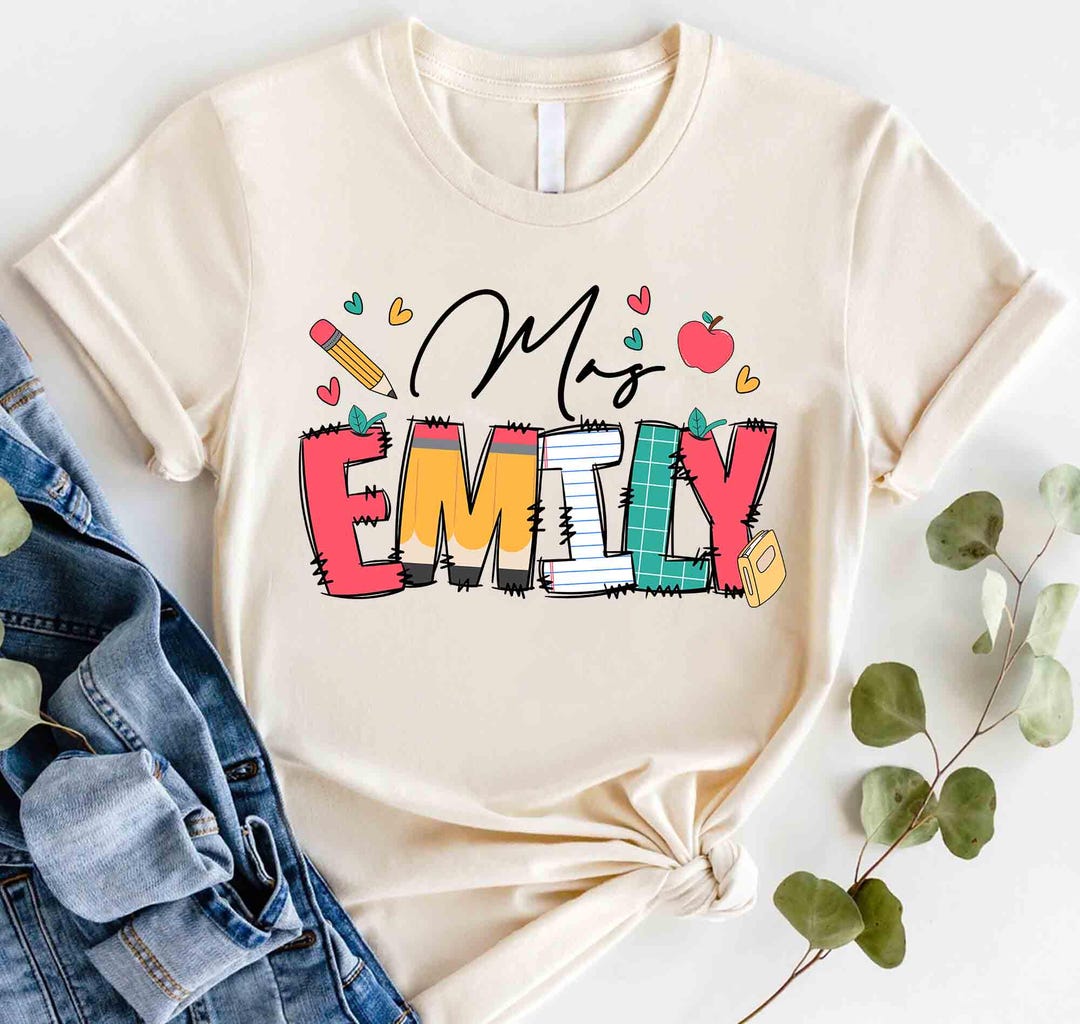 Personalized Teacher Shirt,custom Teacher Name Shirt,back to School ...